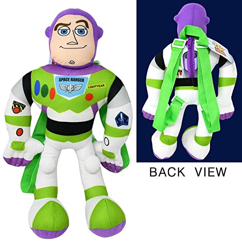 Beach Kids Buzz Lightyear Plush Toy Gift Set - Bundle with Deluxe Buzz Lightyear Plush Doll with Carrying Straps, Toy Story Temporary Tattoos, Mini Puzzles, More | Toy Story Gifts