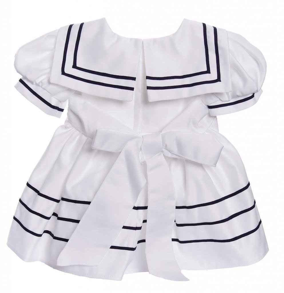iGirlDress Baby Toddler Girls Nautical Sailor Dress with Hat 18mos White