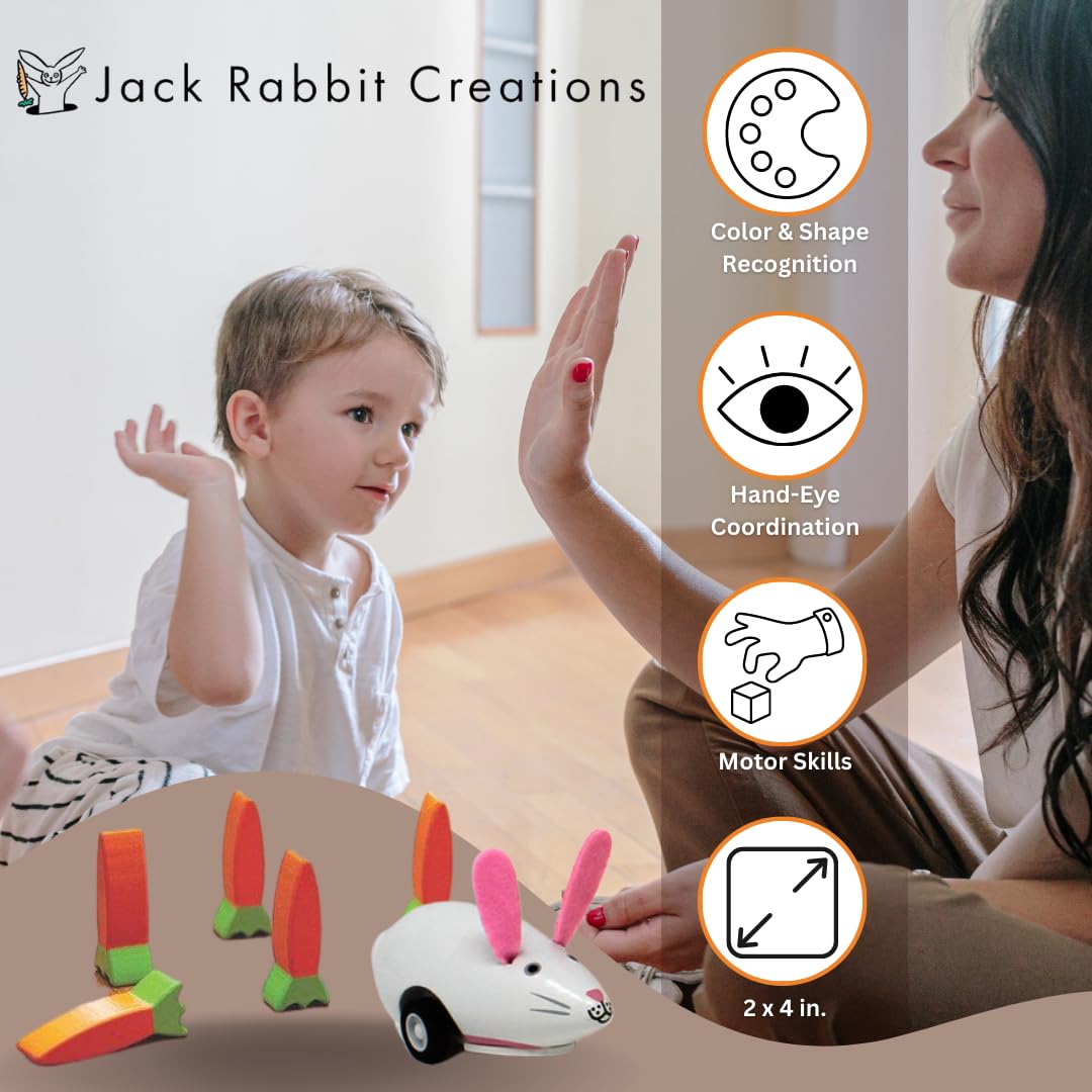 Bunny and Carrot Bowling Game by Jack Rabbit Creations-Develops Coordination and Fine Motor Skills
