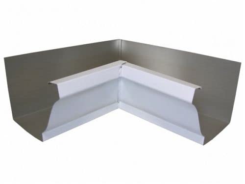 6" Inside Miter Professional brand heavy gauge aluminum, Gutter Corner, Mitre (6-inch, Brown)