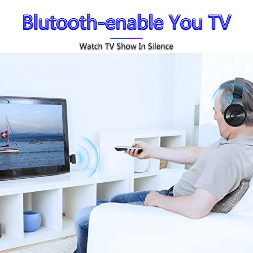 Bluetooth Flight Transmitter, Wireless 5.0 Airplane Airline Airport A2DP Adapter for Bose 700 QC45 QC35,Sony WH-1000XM5,Anker Soundcore Life Q45,Sennheiser Momentum 4,Apple Airpods Pro Max Headphones