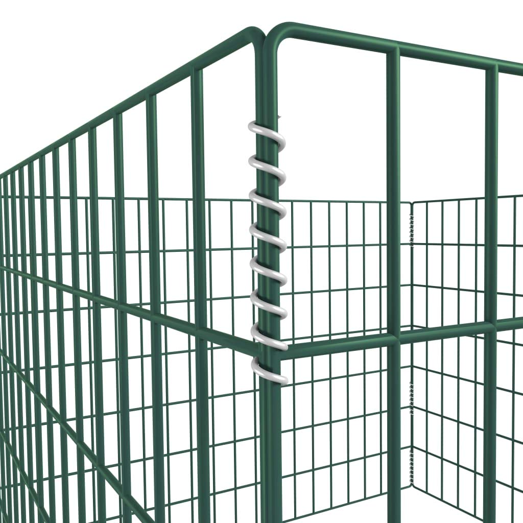 Garden Wire Compost Bin 39.4"x39.4"x27.6", Black, Garden Bed Fencing, Mesh Garden Composter Square for Leaves for Gargen for Waste for Yard