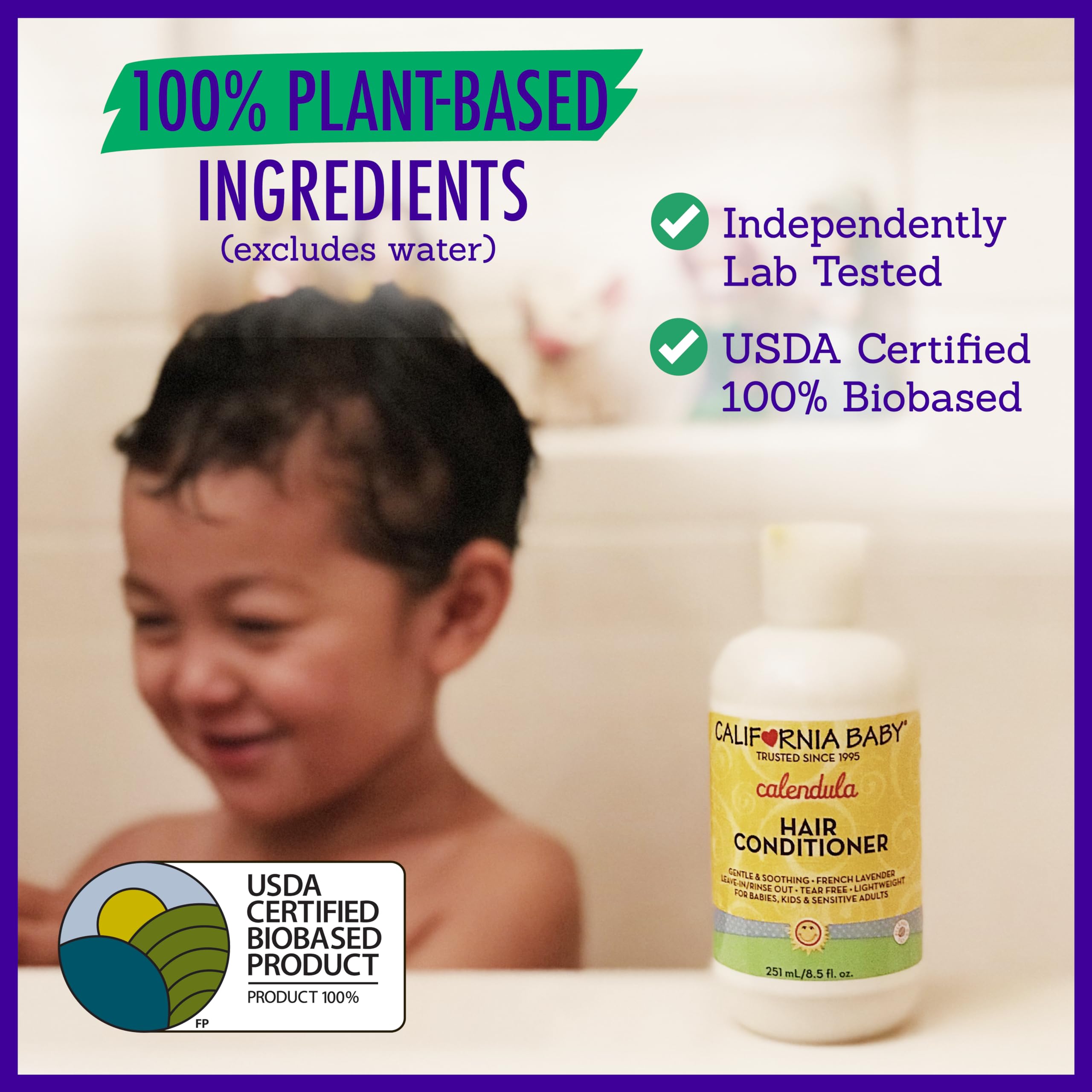 California Baby Calendula Hair Conditioner 8.5 fl oz (255 ml)