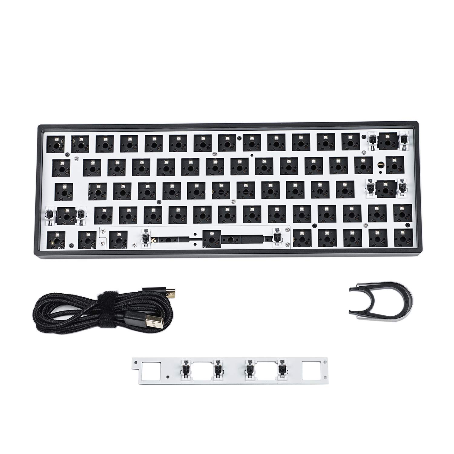 Skyloong 64 GK64 GK64x RGB Hot Swap Programmable Wired Case PCB Plate Cherry MX Keyboard DIY kit Replacable Space