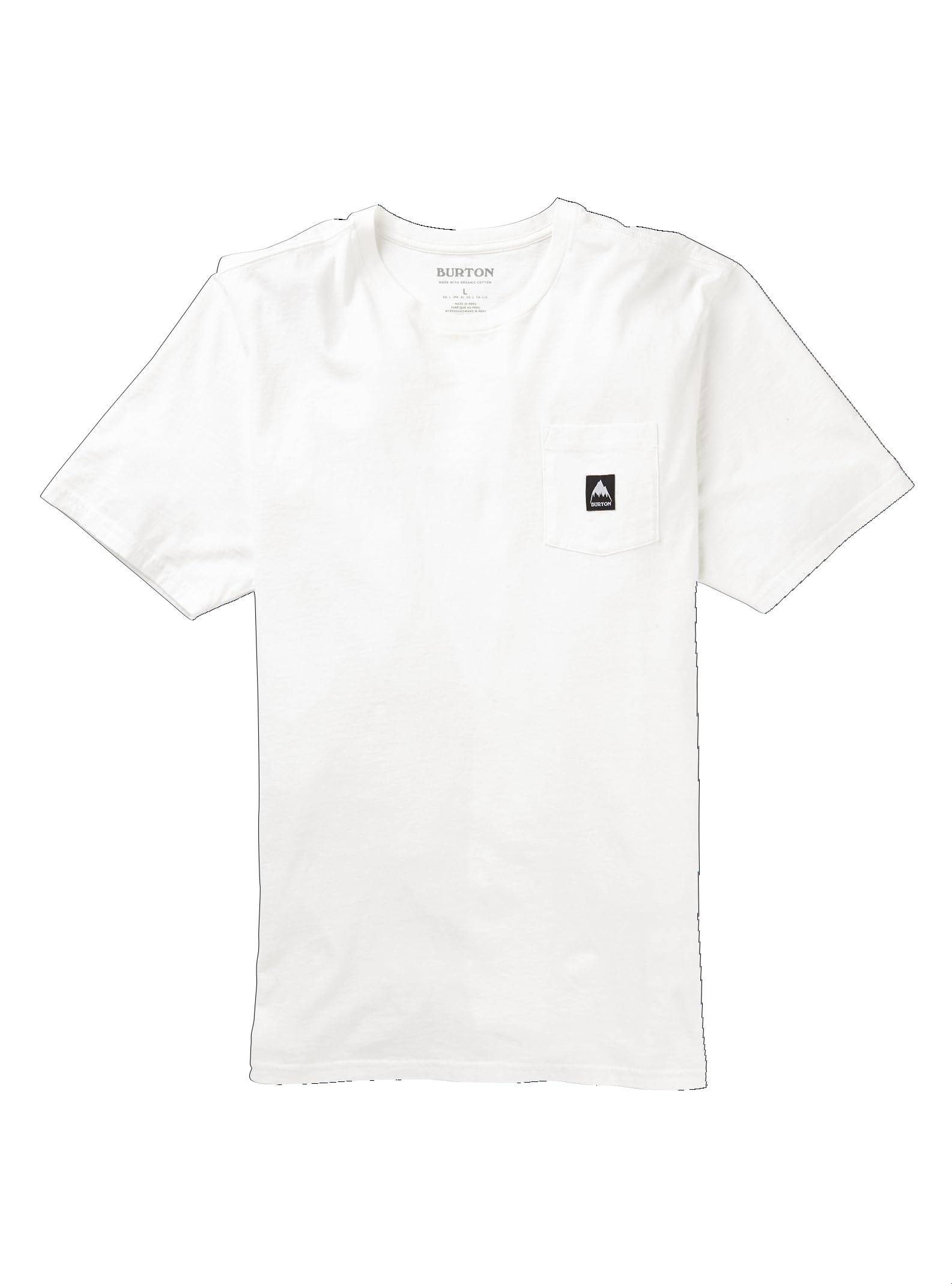Burton Men's Colfax Short Sleeve T-Shirt, Stout White, M