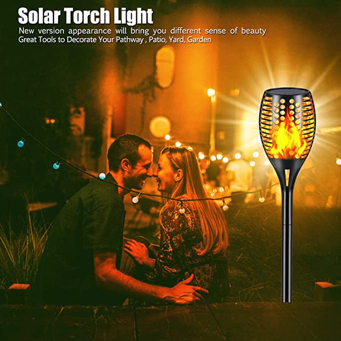 Aionarew Solar Lights Outdoor Waterproof,Solar Torch Light with Flickering Flame,Led Solar Torches,Auto On/Off Solar Garden Lights for Outside Yard Patio Pathway Landscape Decorations (8 Pack)