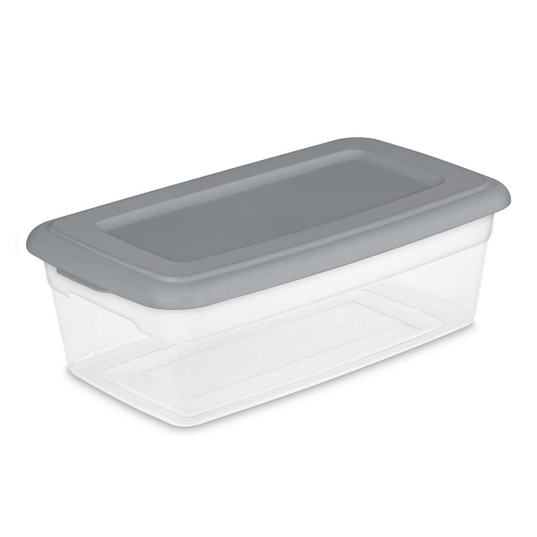 6 Qt. Plastic Storage Box, Stackable Lidded Home Storage Bins, Space Saving Household Storage and Organization, Nestable Snap Lid BPA-Free Plastic Storage Box Organizing Container 40 Pack