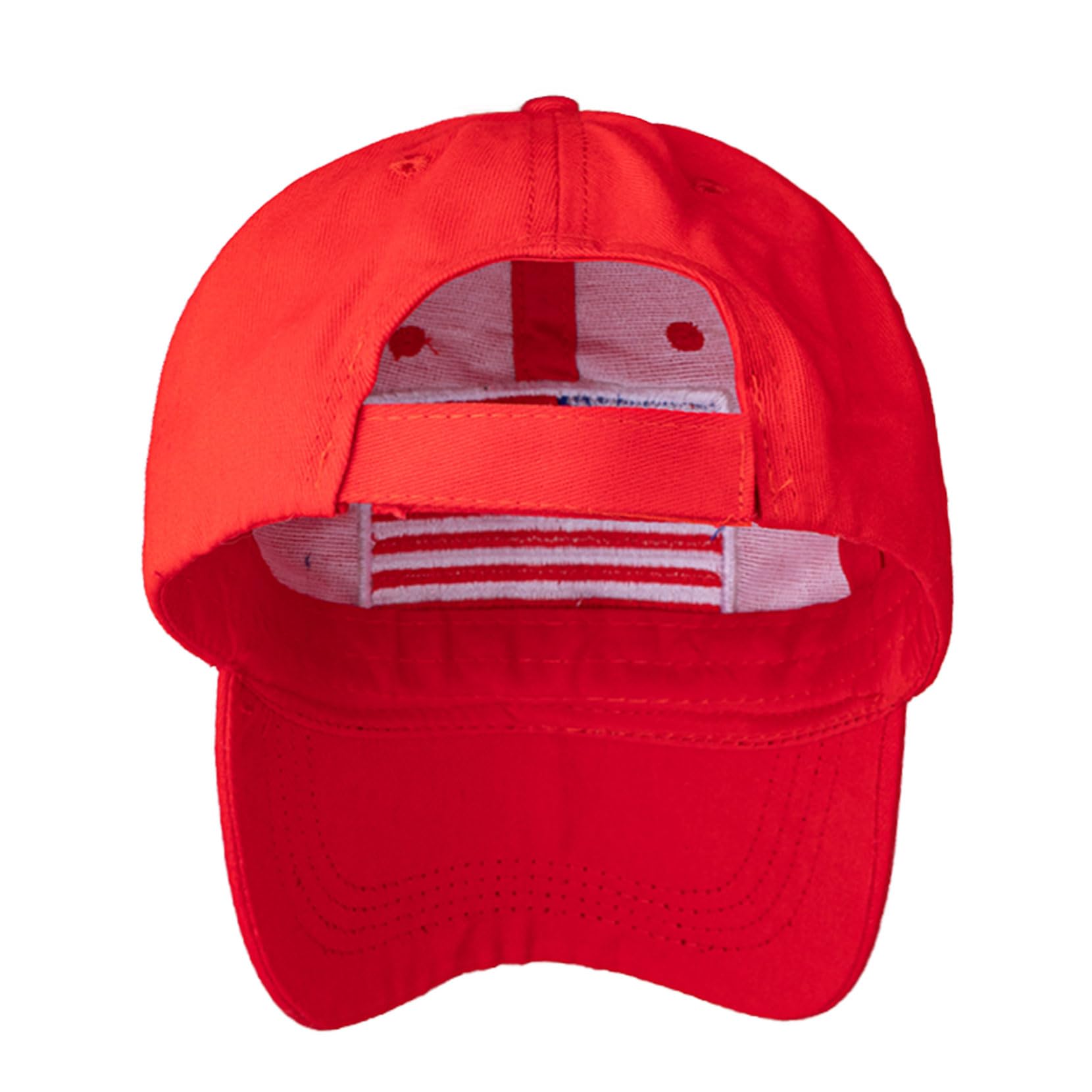 American Flag Hats for Men and Women Low Profile USA Flag Baseball Cap Adjustable Outdoors Dad Hat (Cotton, Red)