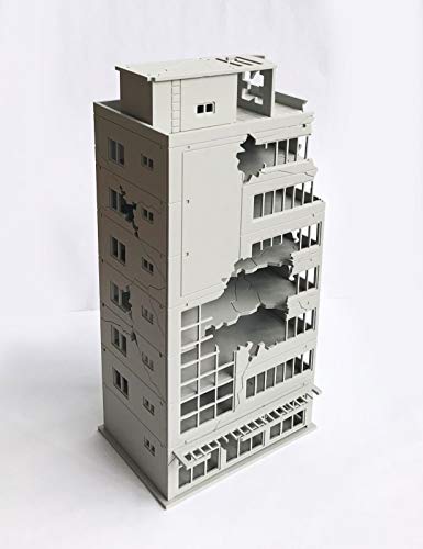 Outland Models Railway Scenery City Ruin Building Damaged Abandoned Mall N Scale