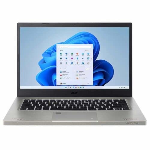 acer Aspire Vero 14" FHD LED-Backlit Laptop, Intel Core i7-1255U EVO 1.70GHz, 16GB RAM 1TB SSD, Windows 11 Home, Backlit Keyboard, Bluetooth, Finger Print Reader, 1080p Webcam, Gray + Accessories