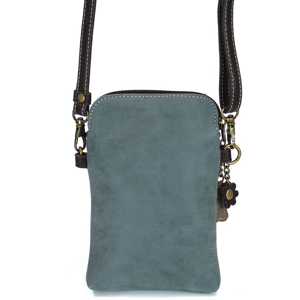 CHALA Crossbody Cell Phone Purse | Women's Wristlet Handbags with Adjustable Strap (Indigo - Schnauzer)