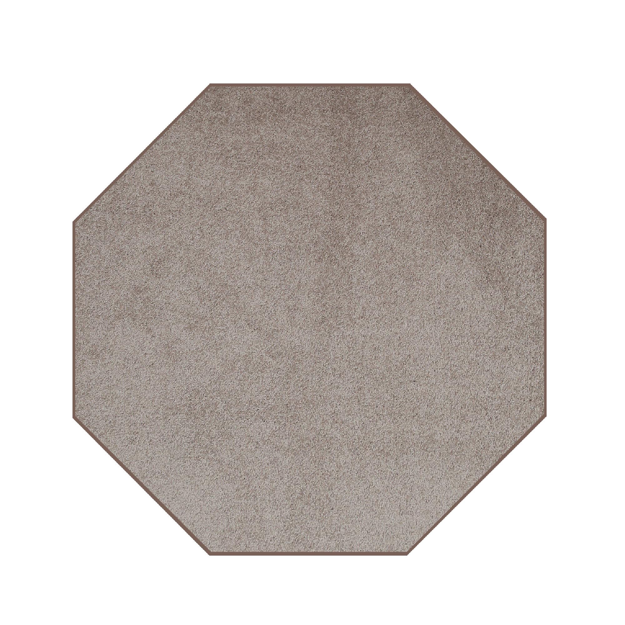 Bright House Solid Color Octagon Shape Area Rugs Black - 4' Octagon, Indoor, Stain & Fade Resistant, Perfect for Living Room, Bedroom, Dining Room, Entryway, Doorway, Pet & Kids Friendly Rug, Wedding