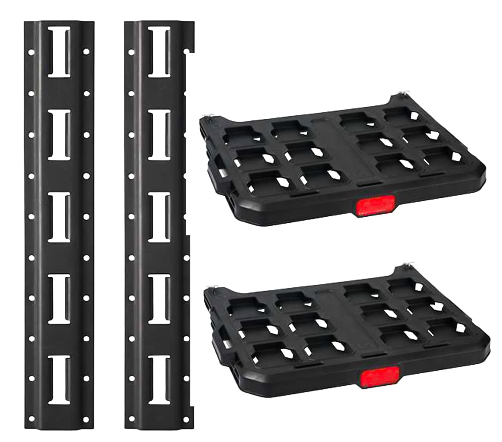 48-22-8480 for Milwaukee Packout Racking Kit Includes Two Racking Shelves and Two 20 Foot Lengths of Vertical E-Track