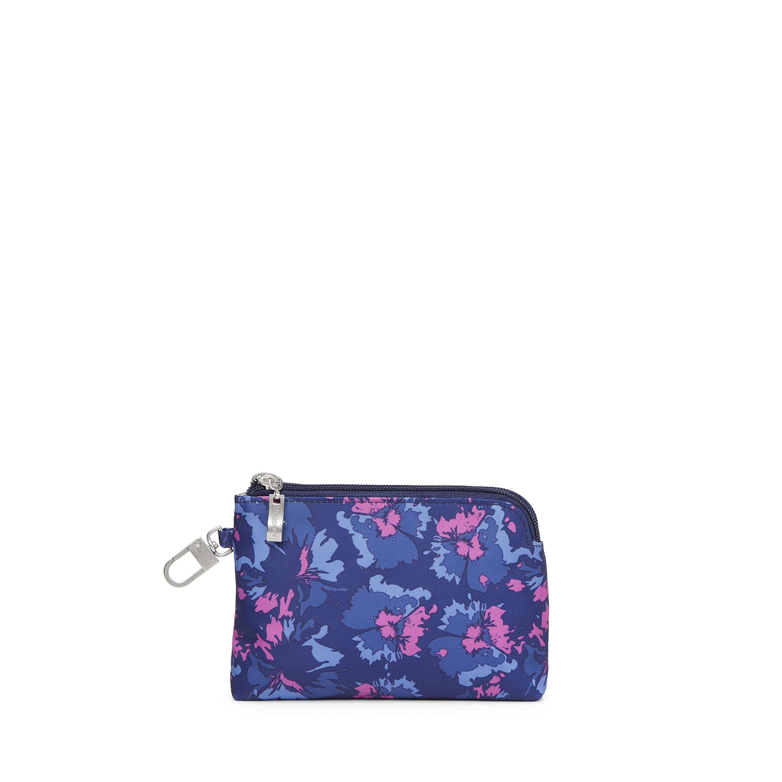 Baggallini womens On the Go Daily RFID Pouch, Navy Garden, One Size US
