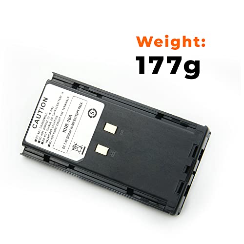 Vineyuan 7.4V 2000mAh KNB-16A Ni-MH Replacement Battery for Kenwood TK-480 TK-380 TK-280 TK-290 TK-190 TK-5400 Two Way Radios