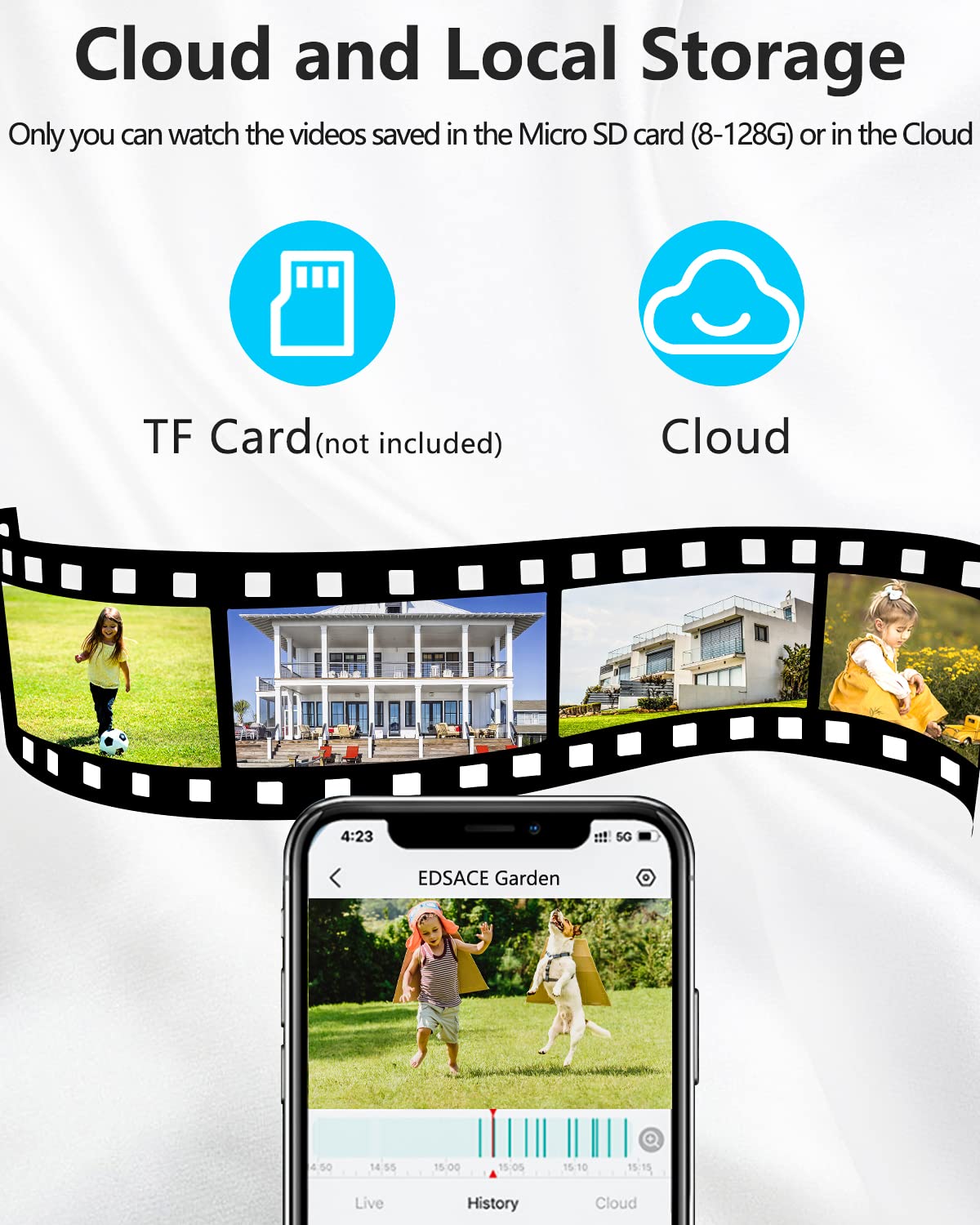 5G Security Camera, 3MP HD Video Resolution, 360 Degree Outdoor Security Camera for Home Security with Motion Detection, Two-Way Audio, Auto Tracking, Preset Position, Outdoor PTZ Wifi Dome Camera