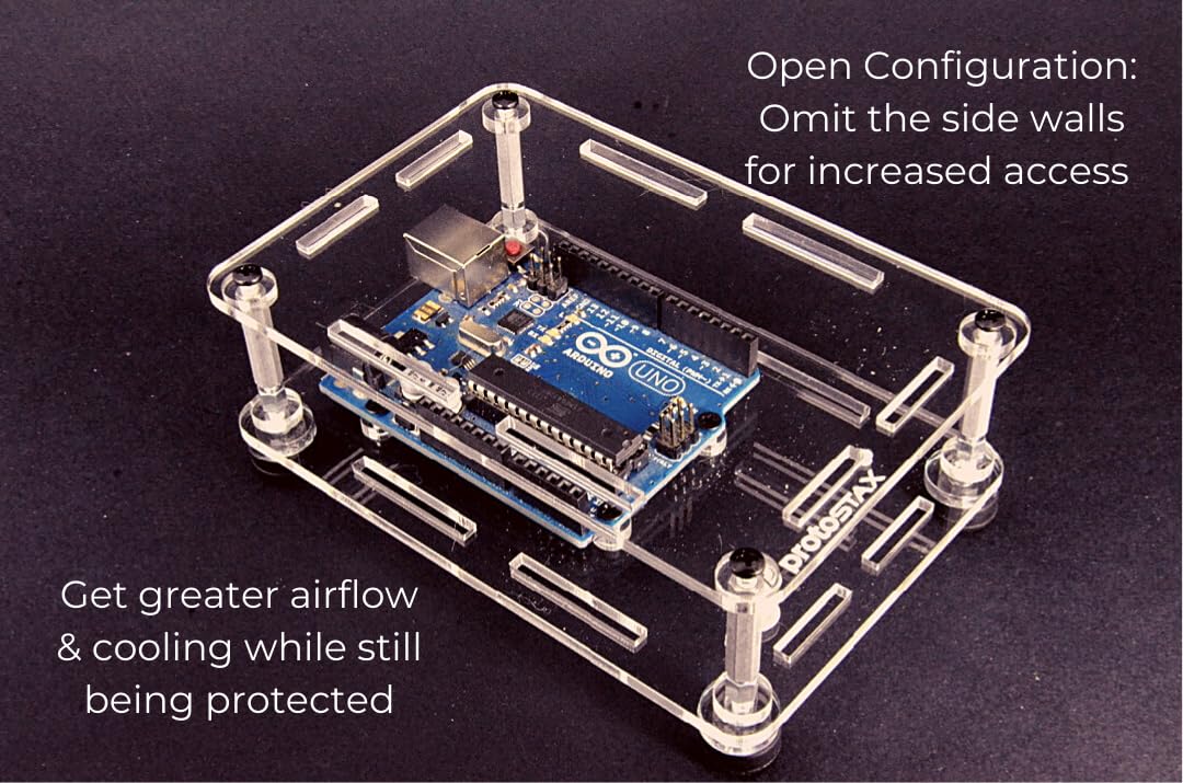 ProtoStax Enclosure for Arduino - Stackable, Modular, Extensible Enclosures