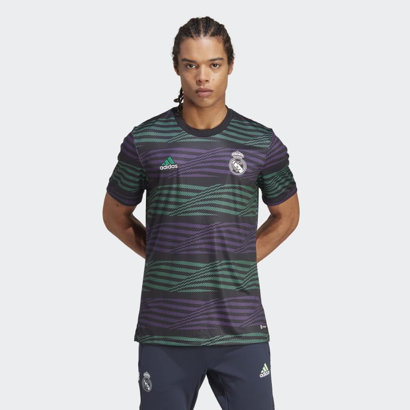 adidas Real Madrid Pre-Match Jersey Men's, Black, Size L