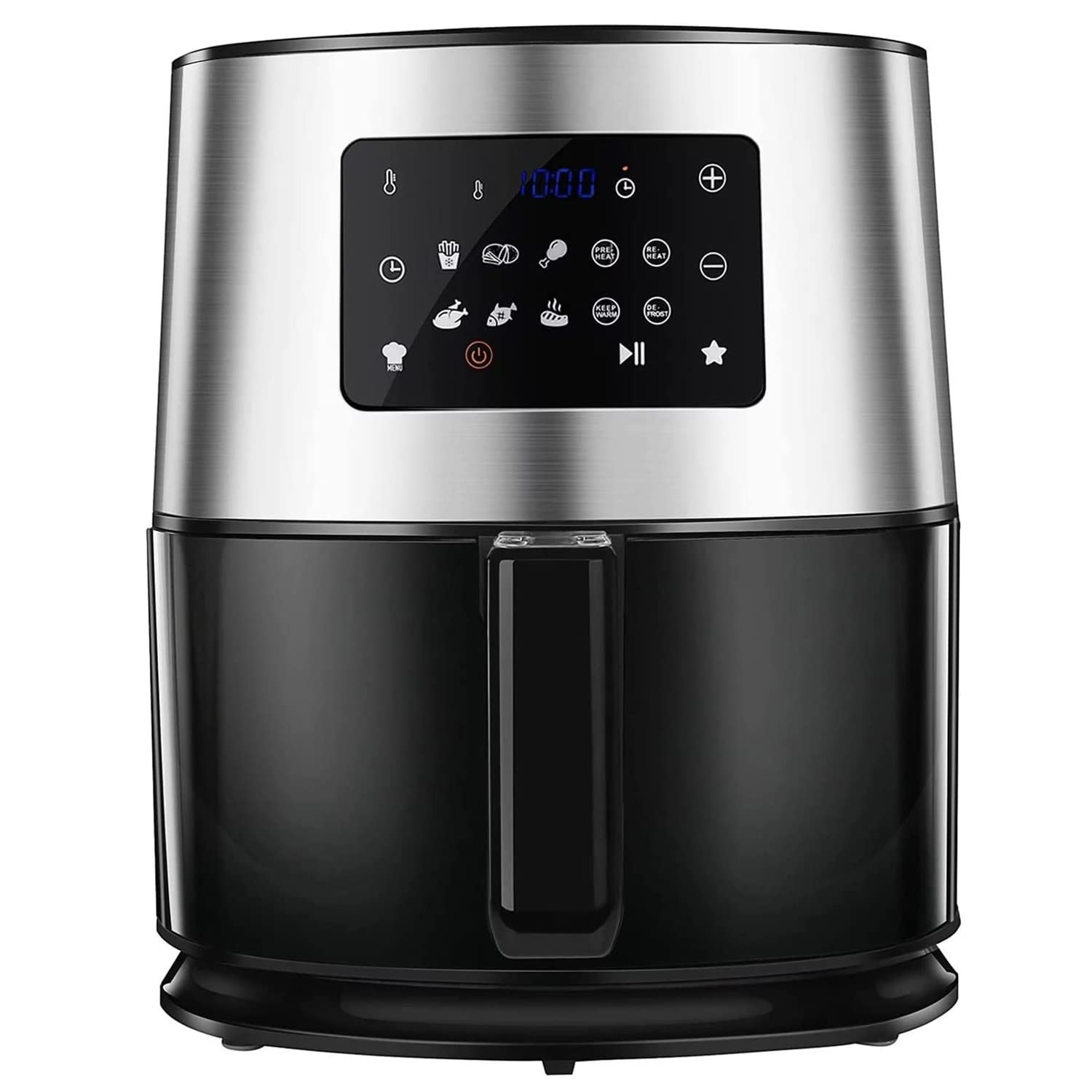 Air Fryer 6.3 Quart 10-in-1, Smart Electric Hot Airfryer Oven, 1700-Watt Oilless Cooker for Roasting, Air Frying, LED Digital Touchscreen, Nonstick Basket
