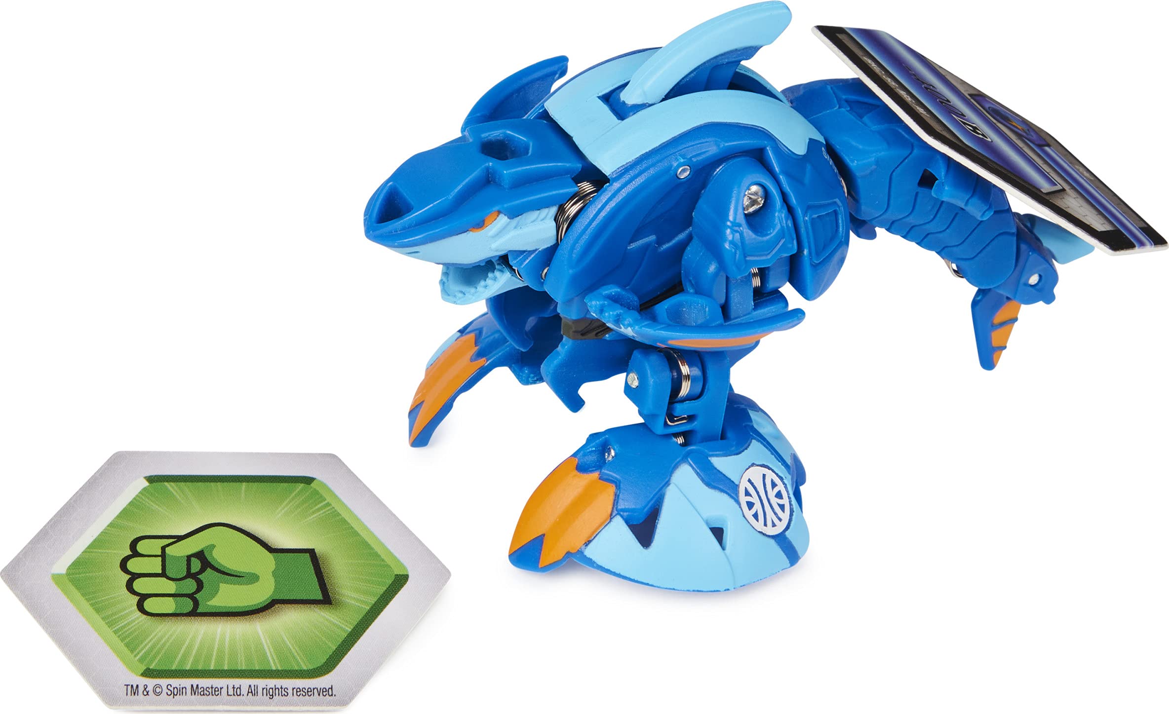 Bakugan Ultra, Sharktar, 3-inch Tall Geogan Rising Collectible Action Figure and Trading Card