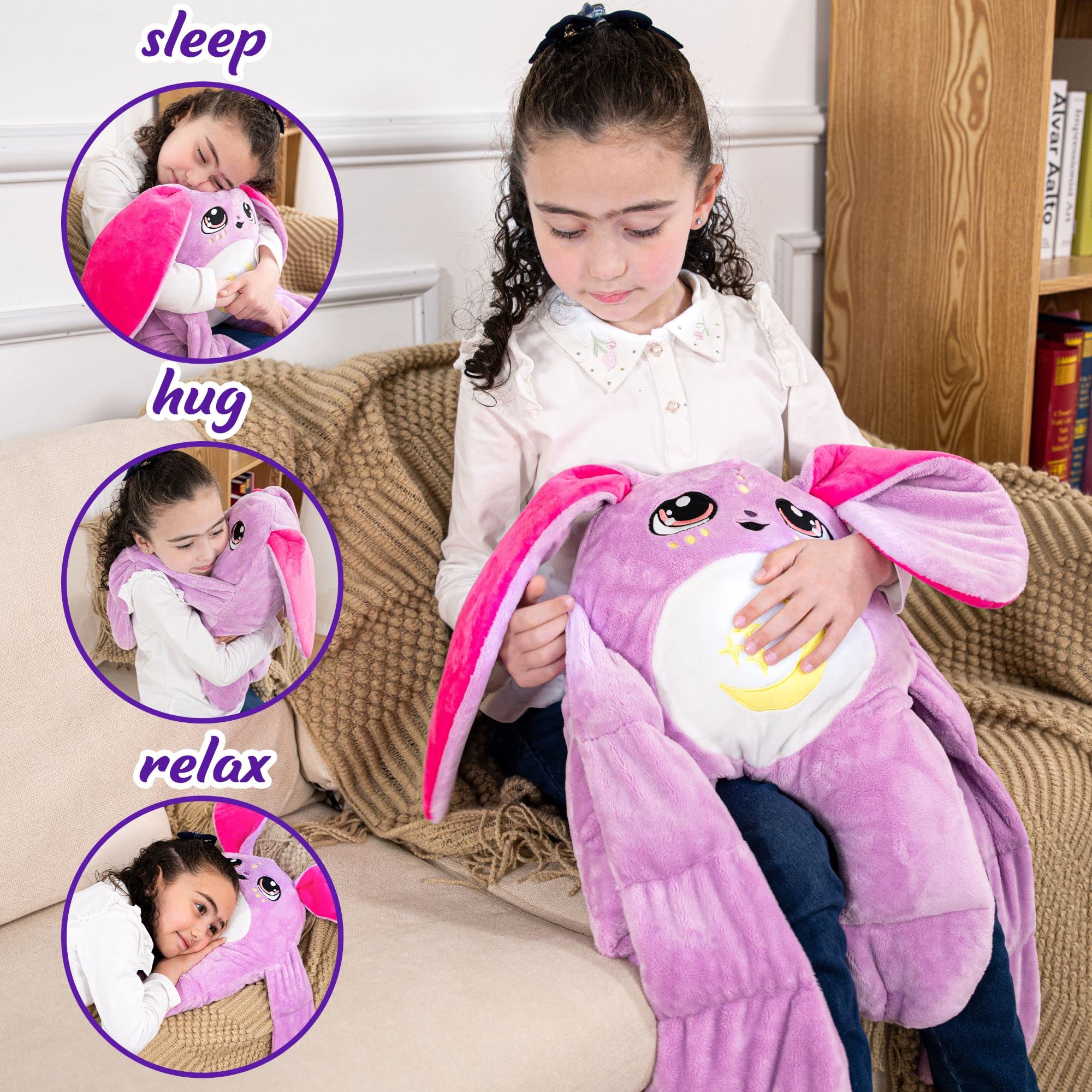 5lbs Weighted Stuffed Animal for Stress Relief, Comfort & Relaxation - Celestia Gives Incredible Hugs for Adults & Kids (Celestia)