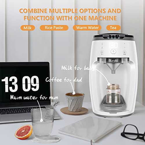 Burabi Formula Milk Dispenser Machine, Formula Milk Maker, Formula Mixer, Smart Milking Machine(No WiFi Function) for Baby - Automatic Powder Blending, Mix a Formula Bottle Easily and Instantly