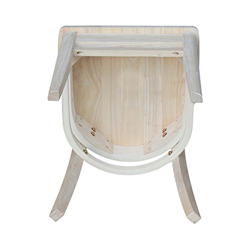 International Concepts Emily Side Chair, Unfinished
