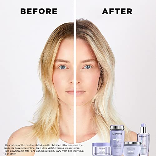 KERASTASE Blond Absolu Cicaflash Conditioner | For Bleached, Highlighted, and Damaged Hair | Repairs and Nourishes | Protects Against Breakage | With Hyaluronic Acid | 2.5 Fl Oz