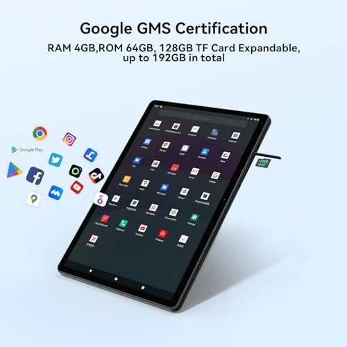A DREAMER Android 13 Tablet: Octa Core CPU, 4G LTE Tablet with SIM Card Slot Unlocked, 64GB ROM, 6000mAh Battery, 2MP+5MP Dual Camera, Tablet for Kids