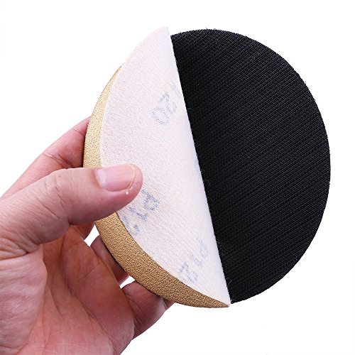 LotFancy 6 Inch Hook and Loop Backing Plates, Pack of 2- DA Air Random Orbital Sander/Polisher PU Backing Pad for Sanding Finishing Polishing Buffing, 5/16β-24 Threads