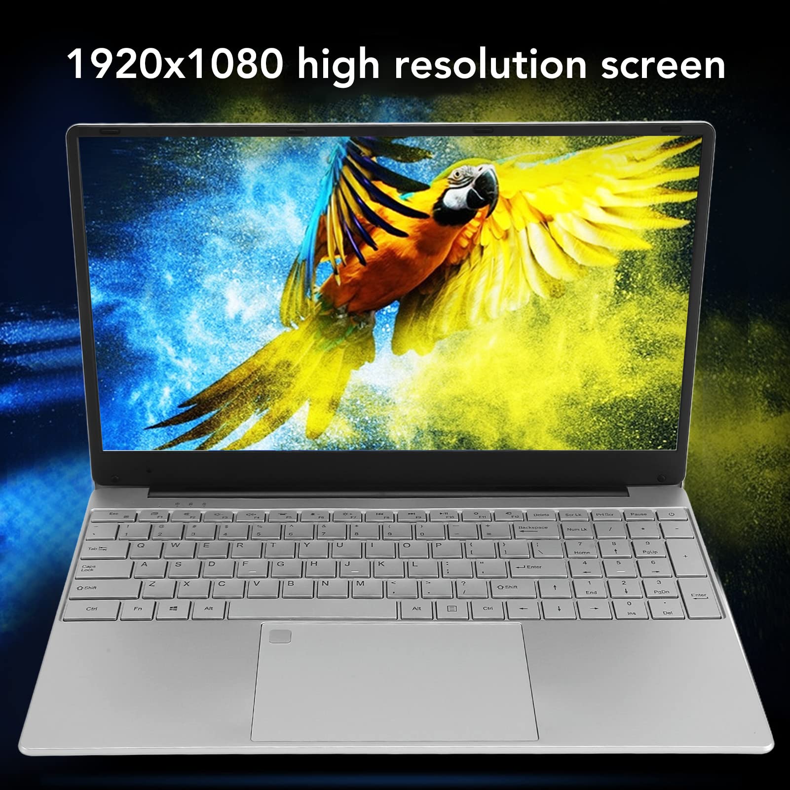 Acogedor Laptop Computer, 15.6in N5095CPU 1920x1080 IPS Screen Laptop, 16GB RAM, 256GB ROM, with Fingerprint Unlock, for 11