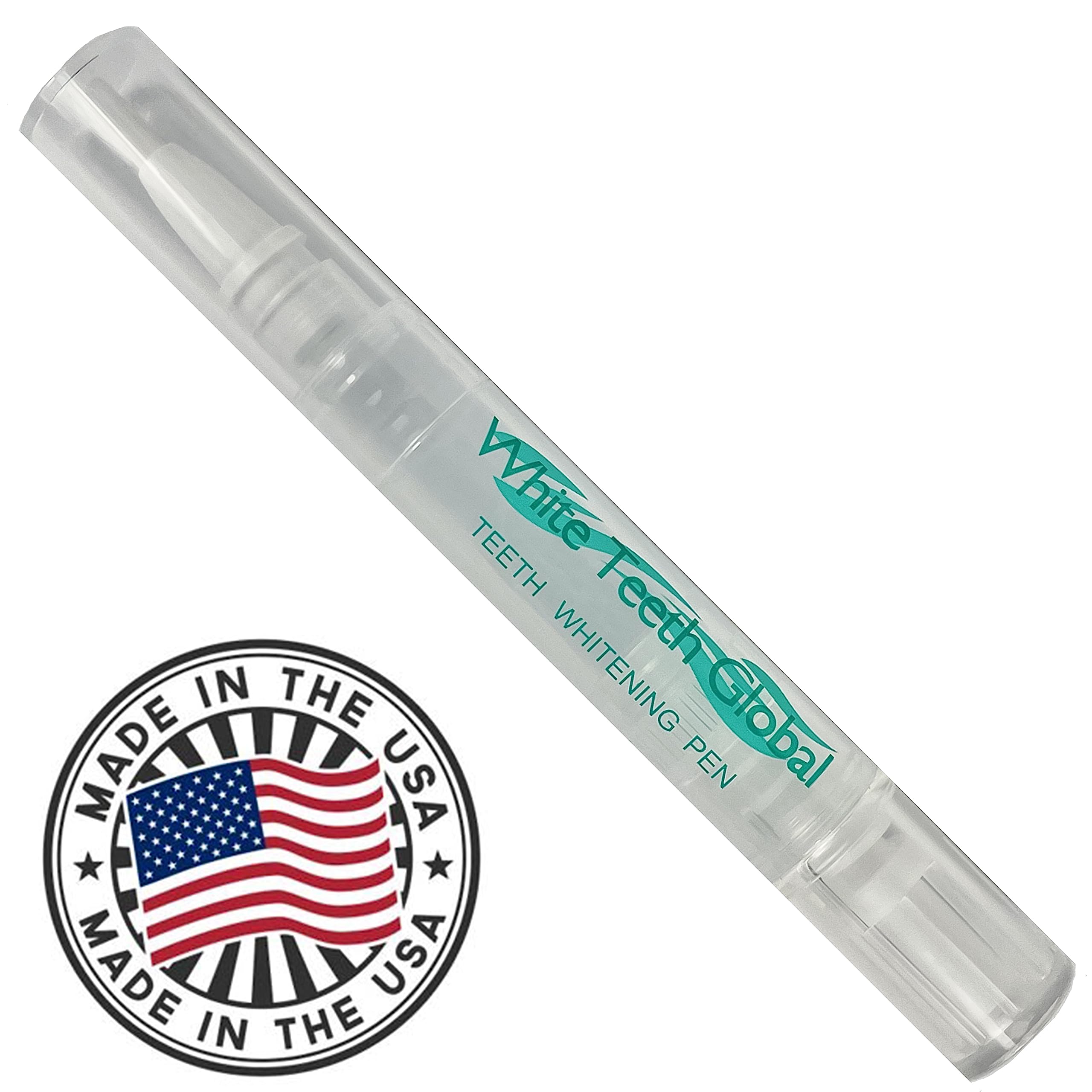 XL Teeth Whitening Pen 4cc (not 2cc) with 20+ uses of 22% Carbamide Peroxide Tooth Whitener Stain Remover Gel. Natural Mint, no Sensitivity, Made in The USA.