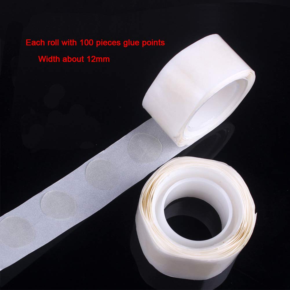 600 Glue Point Balloon Dot Glue Sticker, 6 Rolls Non-Liquid Glue Removable Craft Adhesive Point Tape for Party Arts DIY Balloon Decorations