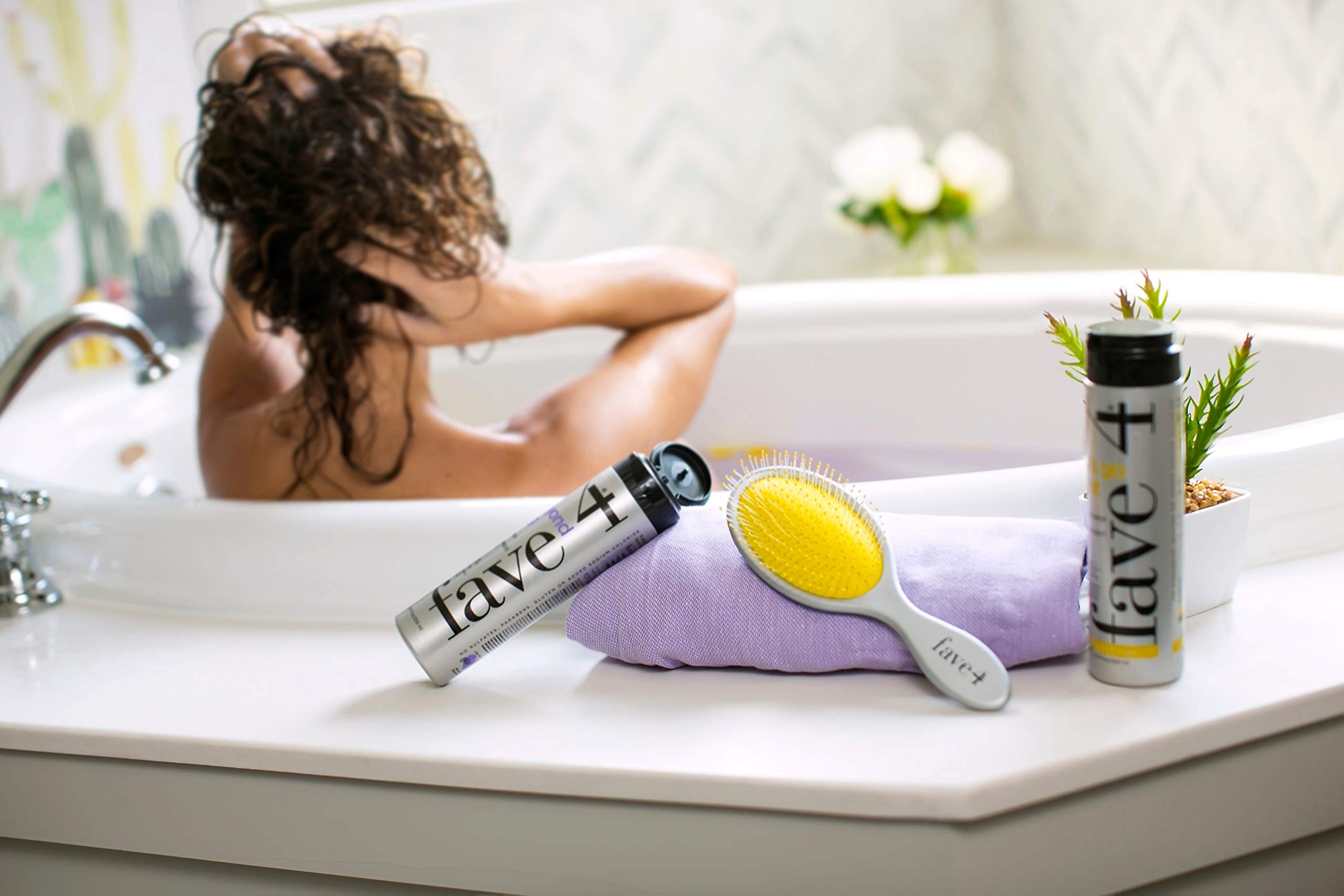 fave4 hair Let's Go Light Conditioner for Lightweight Shine, Replenish Split Ends & Frizz, 8.5 fl oz