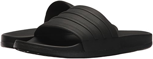 adidas Women's Adilette Comfort Slides Sandal, Black/Black/Black, 5