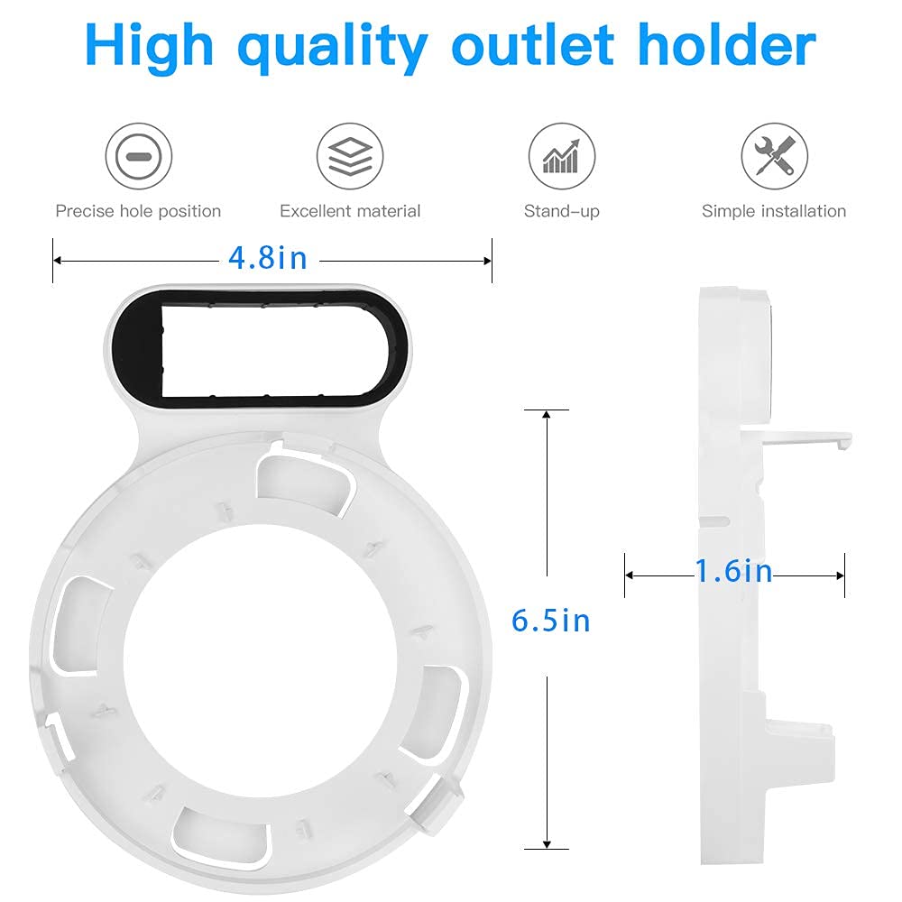 Outlet Holder Mount for TP-Link Deco M5, TP-Link Deco P7 Whole Home Mesh WiFi System, Sturdy Wall Mount Bracket for TP-Link Home WiFi by Koroao (1-Pack)