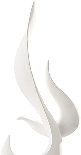 Joylern Resin Art Statue Minimalist Figurines Abstract Sculpture Desk Table Sculpture Ornaments for Home Bedroom Living Room Garden Office - White