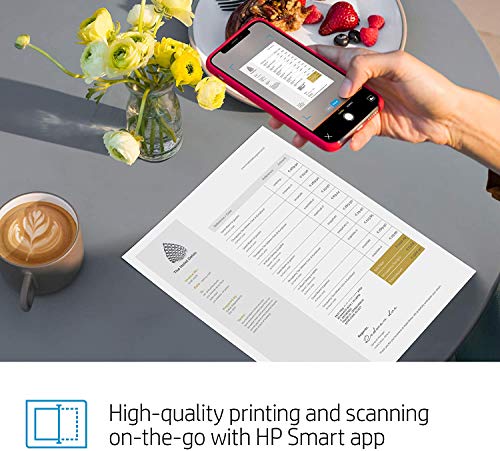 HP Tango X Smart Wireless Printer with Indigo Linen -cover β Mobile Remote Print, Scan, Copy, HP Instant Ink (3DP64A)