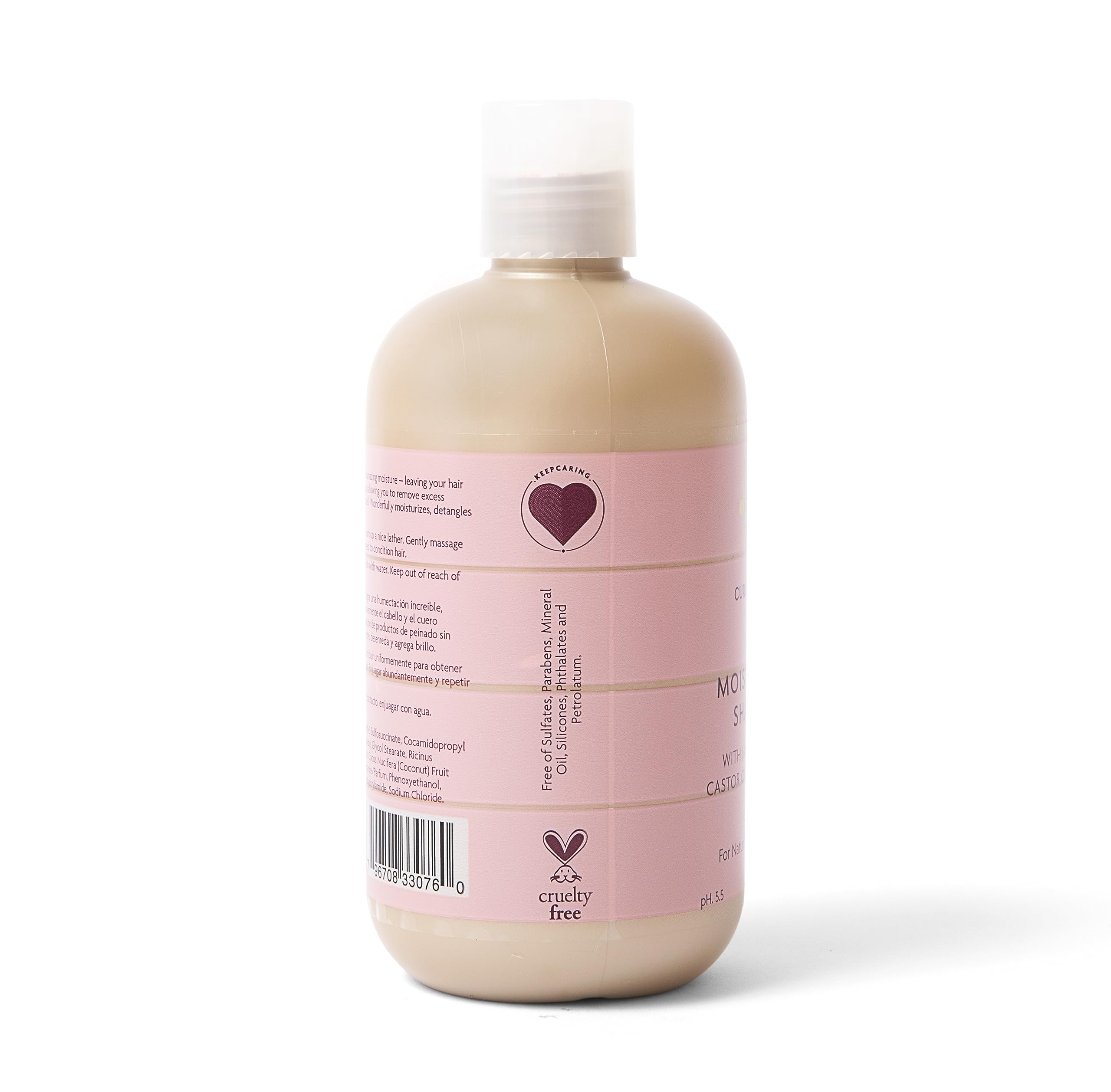 KeraCare CurlEssence Coconut Shampoo - With Jamaican Black Castor Oil and Coconut Oil - For Curly Hair - Ease Combing & Detangling - Sulfate, Silicone, and Paraben Free - 12 oz