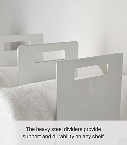 Yamazaki Home Tower White Interlocking Towel Organizer (Set of 2)