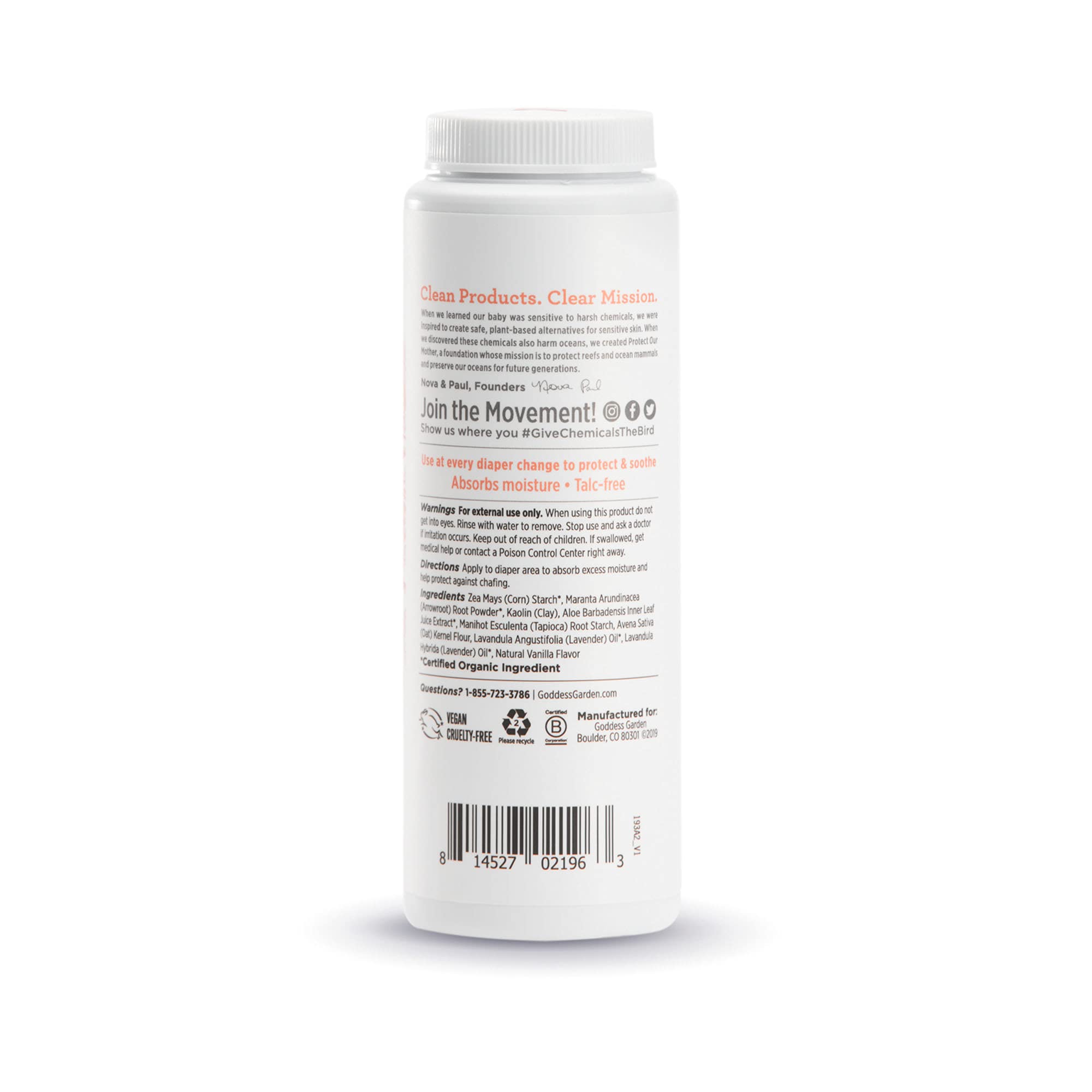 Goddess Garden - Soothing Baby Powder - 5 Oz