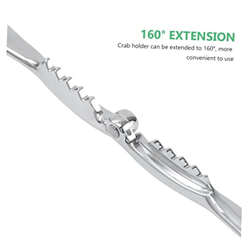 Cabilock 1pc Crab Tools Walnut Stainless Steel Bottle Opener Crab Leg Crackers Household Tools Seafood Opener Home Crab Tools Crab Pliers Tool Crab Pliers Tools Biscuit Lobster Crab