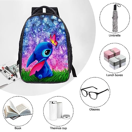 BOABIXA 3 Pcs Backpack with Pencil Case,Lunch Box,school Bags.Adjustable,durable,for boys girls students teens back to school