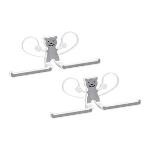 Cabilock 2pcs Hanger Storage Rack Wall Mount Towel Holder Towel Hangers Metal Organizer Shelf Wall Mounted Towel Bar Towel Rack Holder Toilet Towel Toilet Towel Stand Bath Towel Rack Porch