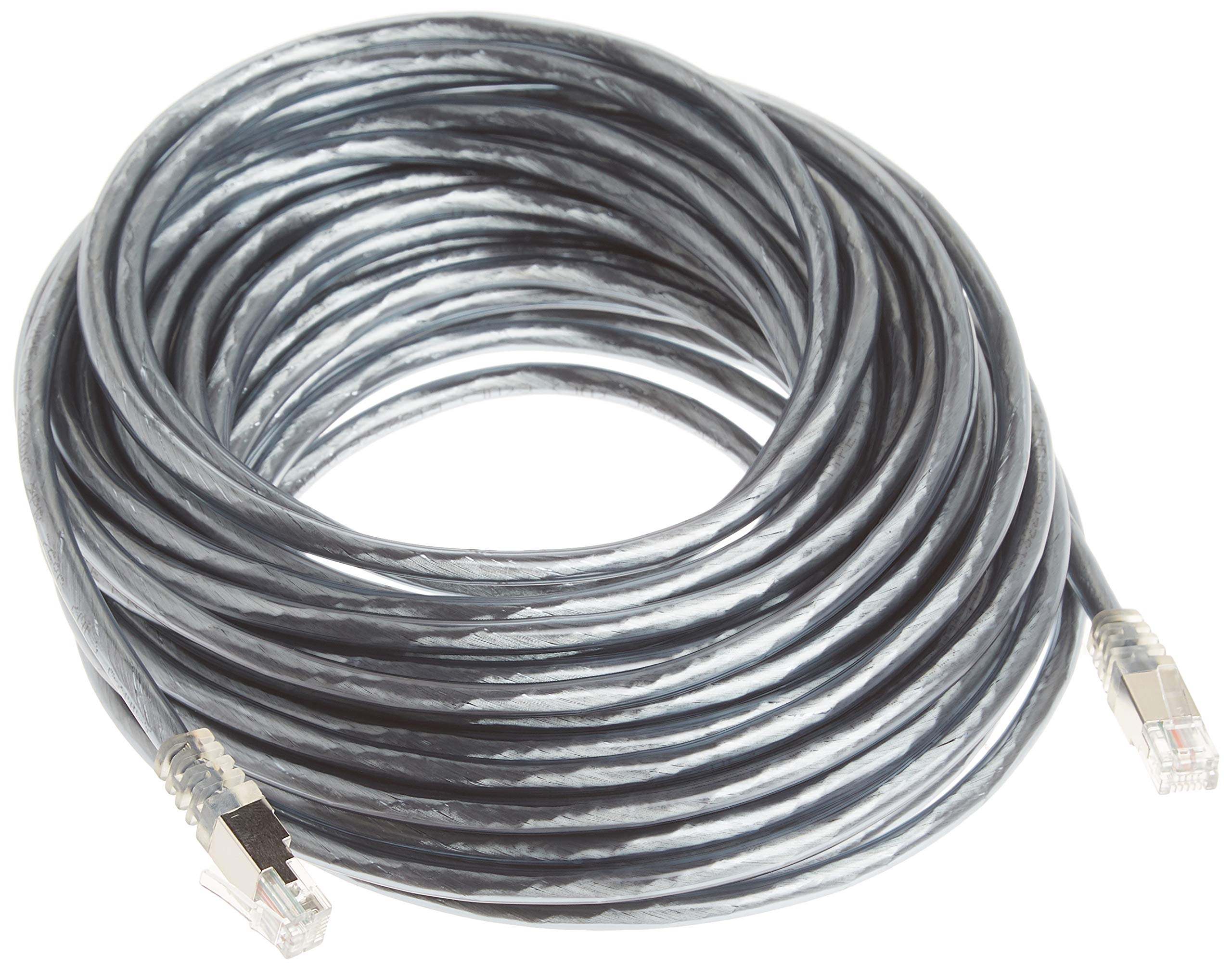 C2G - 28724 RJ11 Modem Cable - Connects Phone Jack To Broadband DSL Modems For High Speed Data Transfer - 50ft Long Ethernet Cable With Double-Shielding - 28724 Gray