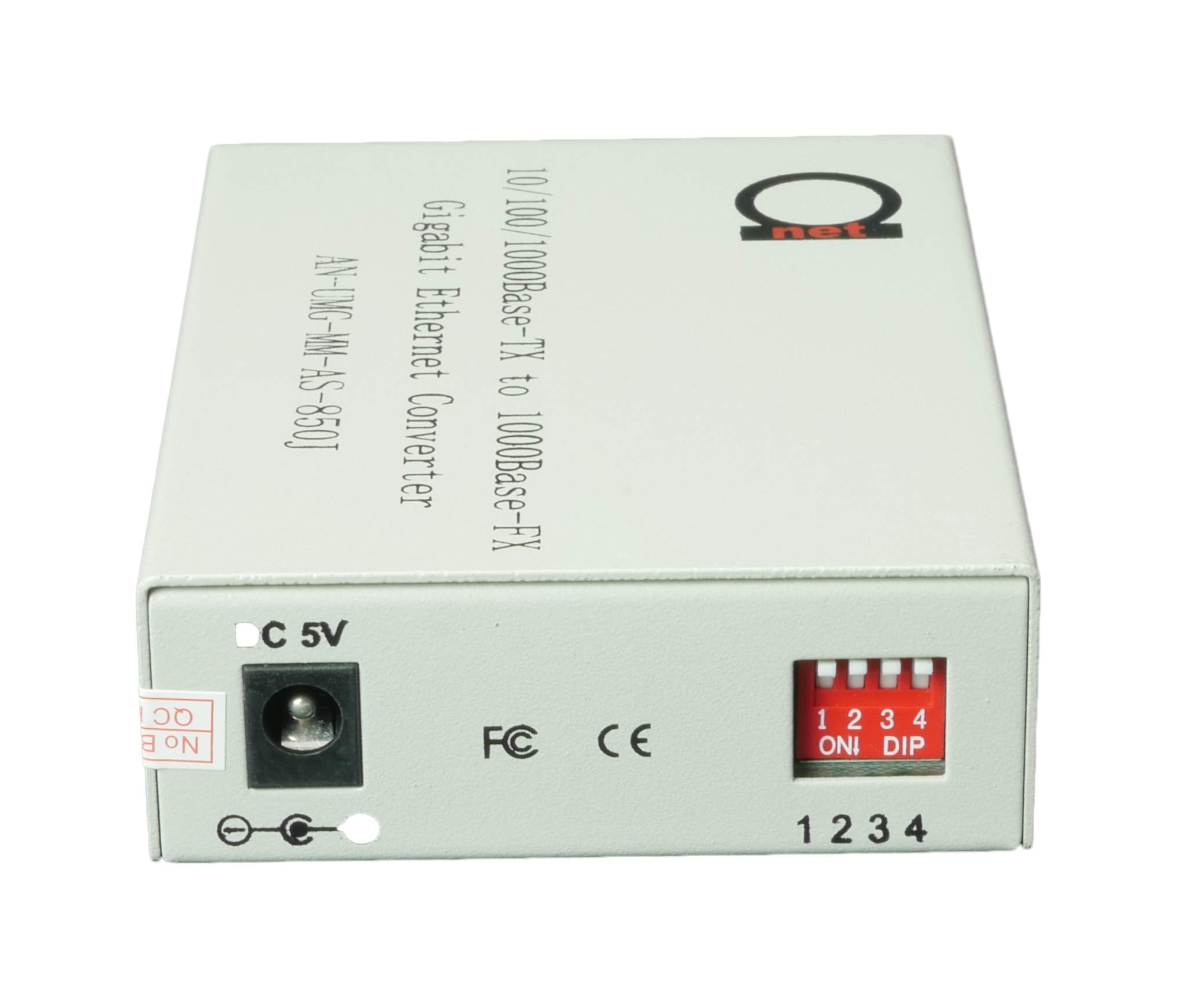 Multimode SC 850nm Gigabit Fiber Media Converter - Built-In SC Fiber Module 550m (0.34 miles) β to UTP Cat5e Cat6 10/100/1000 RJ-45 β Auto Sensing Gigabit | Fast Ethernet Speed - Jumbo Frame - LLF