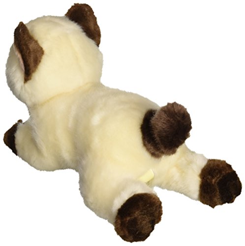 Aurora® Adorable Miyoni® Siamese Cat Stuffed Animal - Lifelike Detail - Cherished Companionship - Brown 8 Inches