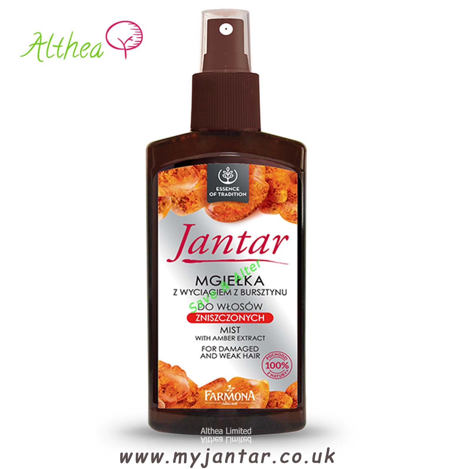Farmona Jantar Mist Spray Conditioner Amber Extract for Dry Brittle Hair 200ml