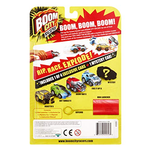 Boom City Racers - 2 Pack - Exclusive Car Fire it up! X and A Surprise Mystery Car