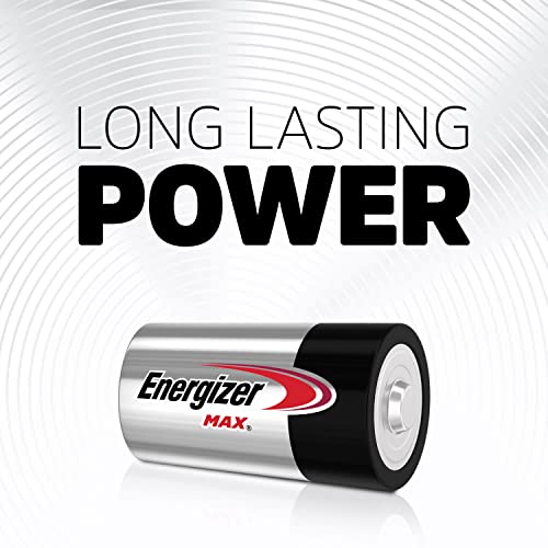 Energizer D Batteries, D Cell Battery Premium Alkaline, 8 Count